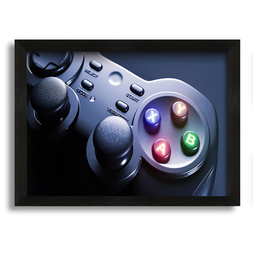 Latitude Run The Game Controller - Picture Frame Graphic Art on Canvas ...