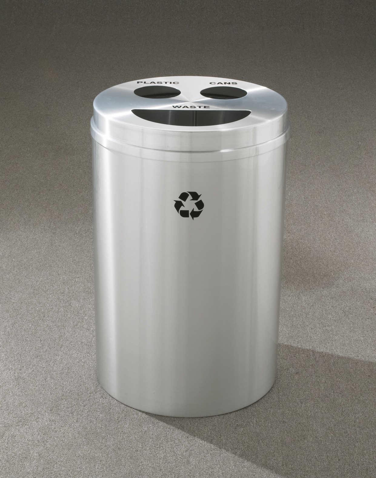 Glaro, Inc. Recyclepro 33 Gallons Steel Open Recycling Bin | Wayfair