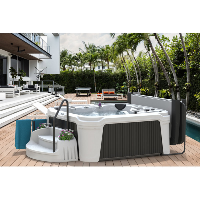 AquaRest Spas, powered by Jacuzzi® pumps 7-Person 35-Jet Hot Tub with ...