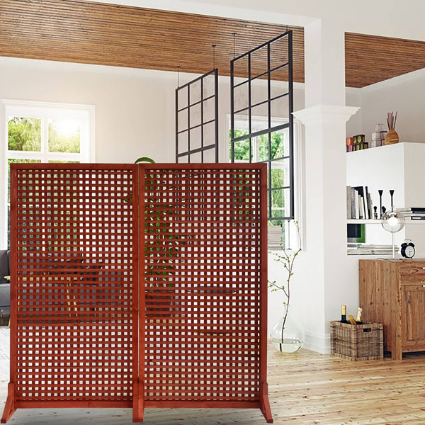 Porpora 6 ft. H x 3 ft. W Porpora Wood Privacy Screen | Wayfair