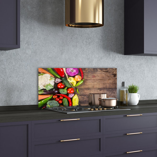 Ebern Designs Splashback - Backsplash - Cooker Hob Wall Splashback ...