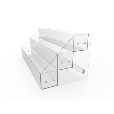 Fixturedisplays® Acrylic Candy Bin 3 Tier Literature Rack Dry Food ...