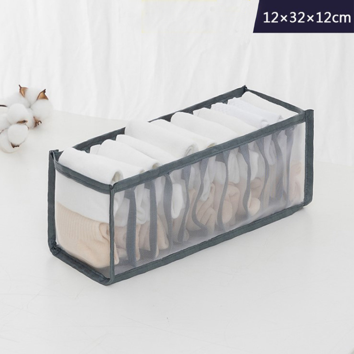 Rebrilliant 11 Grids Folding Fabric Underbed Storage | Wayfair