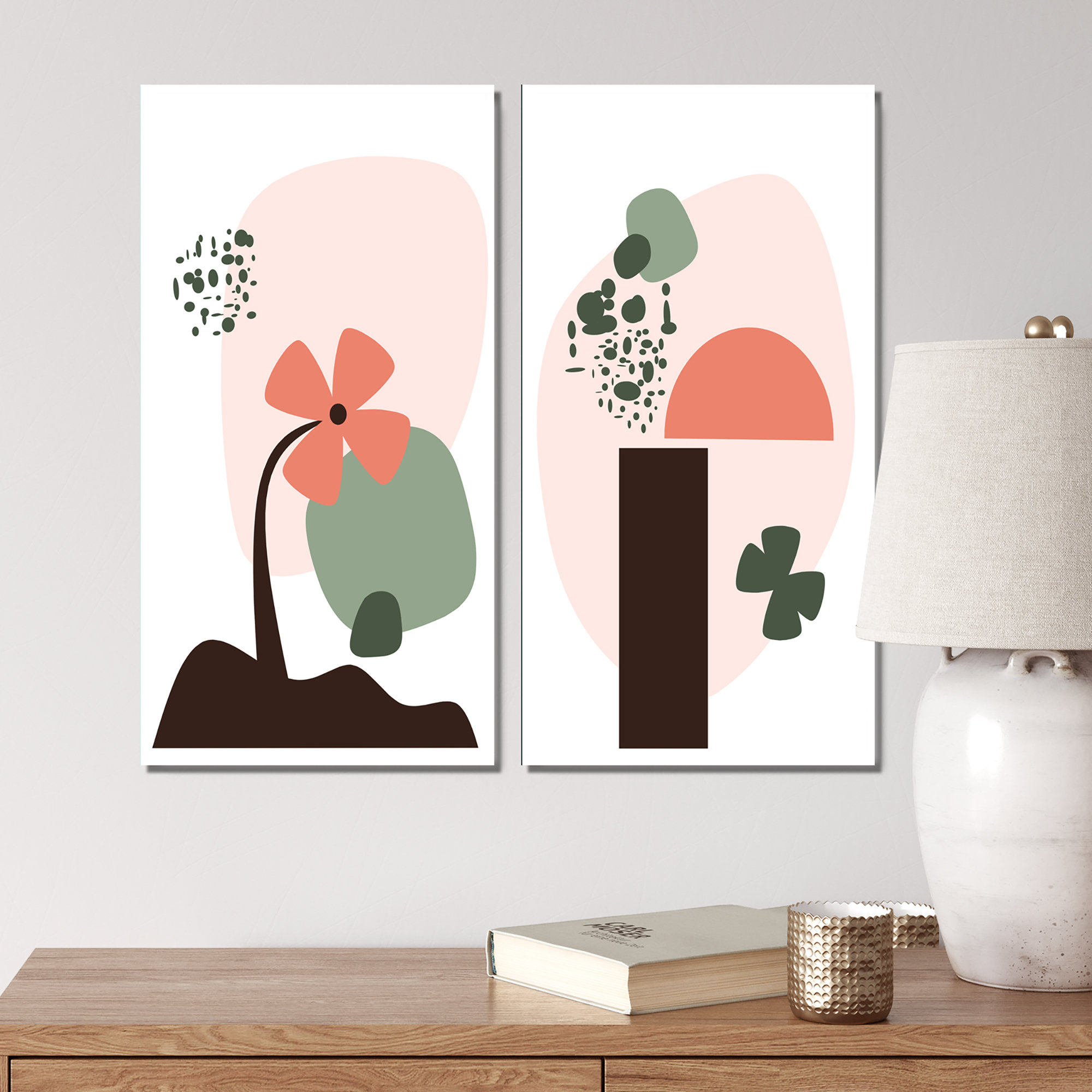 George Oliver Bohemian Mid Century Geometric Typography XI Bohemian Mid ...