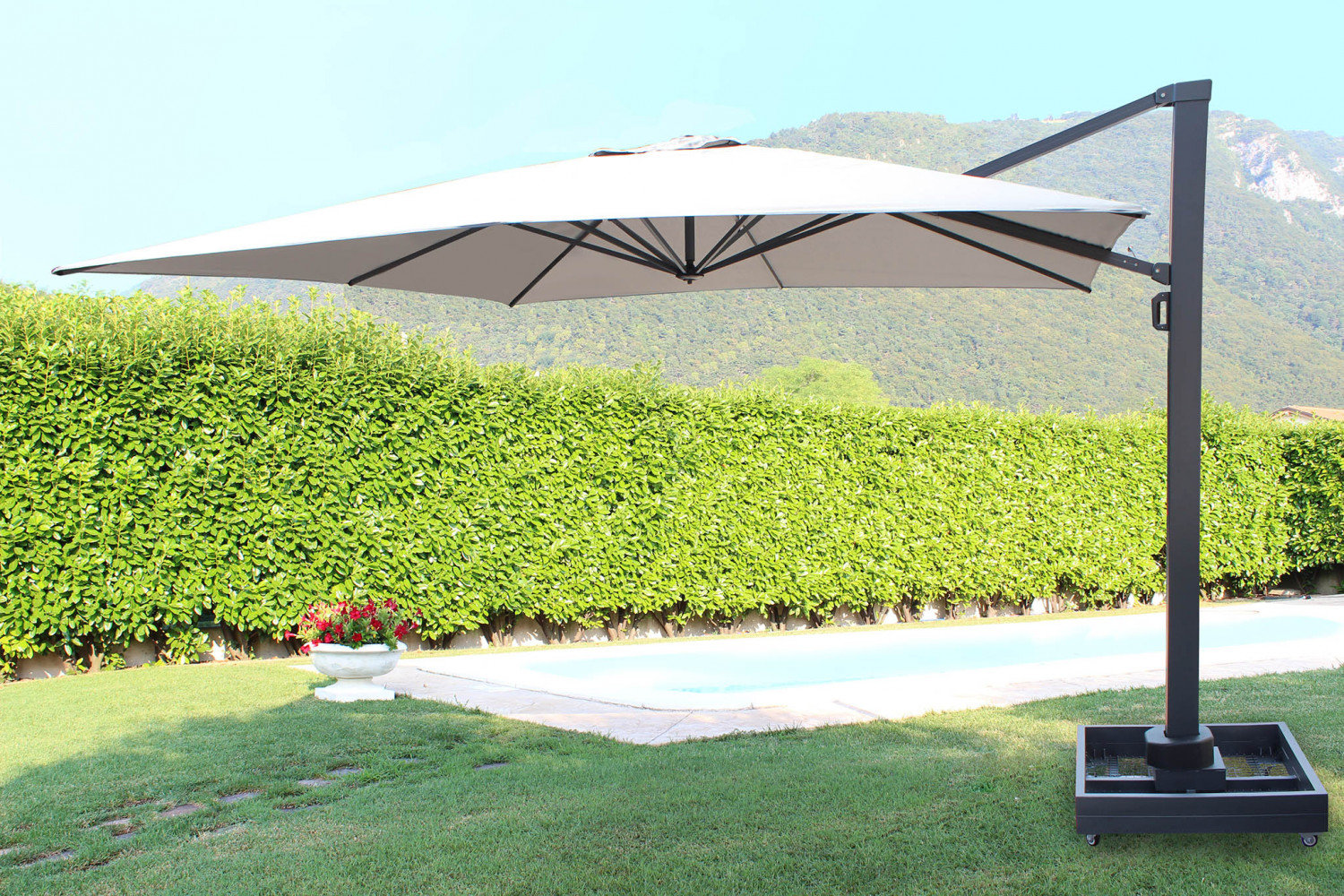 Dakota Fields Artensia 4m x 4m Rectangular Cantilever Parasol | Wayfair ...