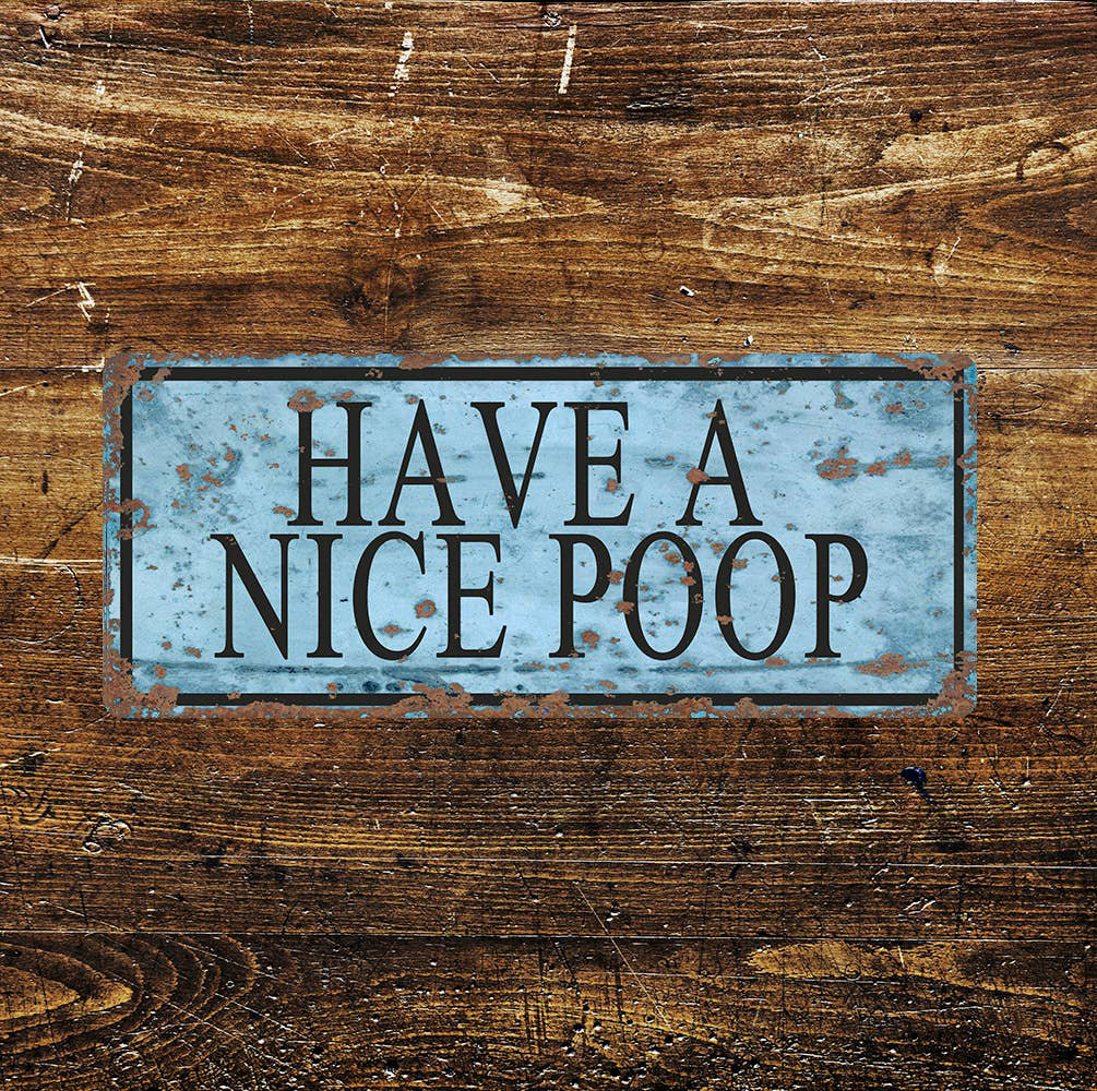 East Urban Home Have a Nice Poop Toilet Wall Décor | Wayfair.co.uk