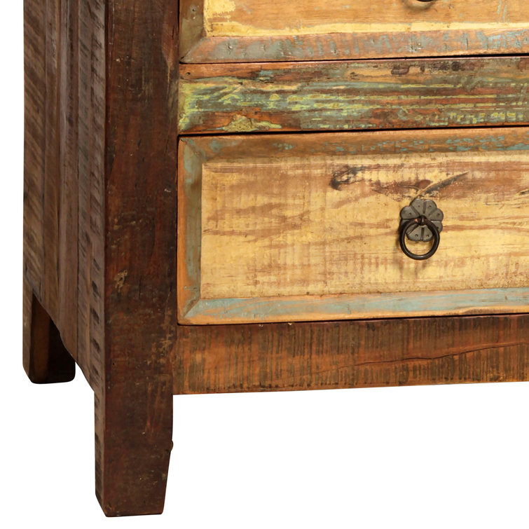 Dovetail Furniture Nantucket Distressed Painted Reclaimed Hardwood 3 ...