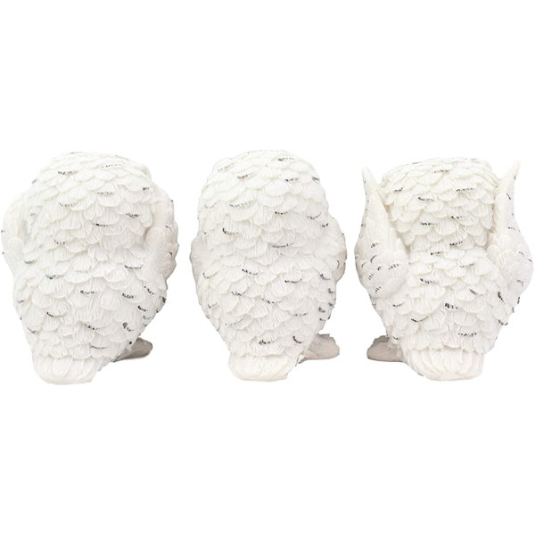 Loon Peak® 3 Piece Carder Fat Baby Owls Figurine Set & Reviews | Wayfair