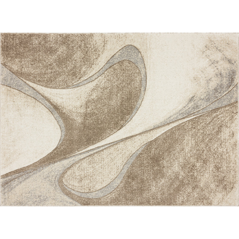 Ivy Bronx Saugatuck Performance Beige Rug | Wayfair