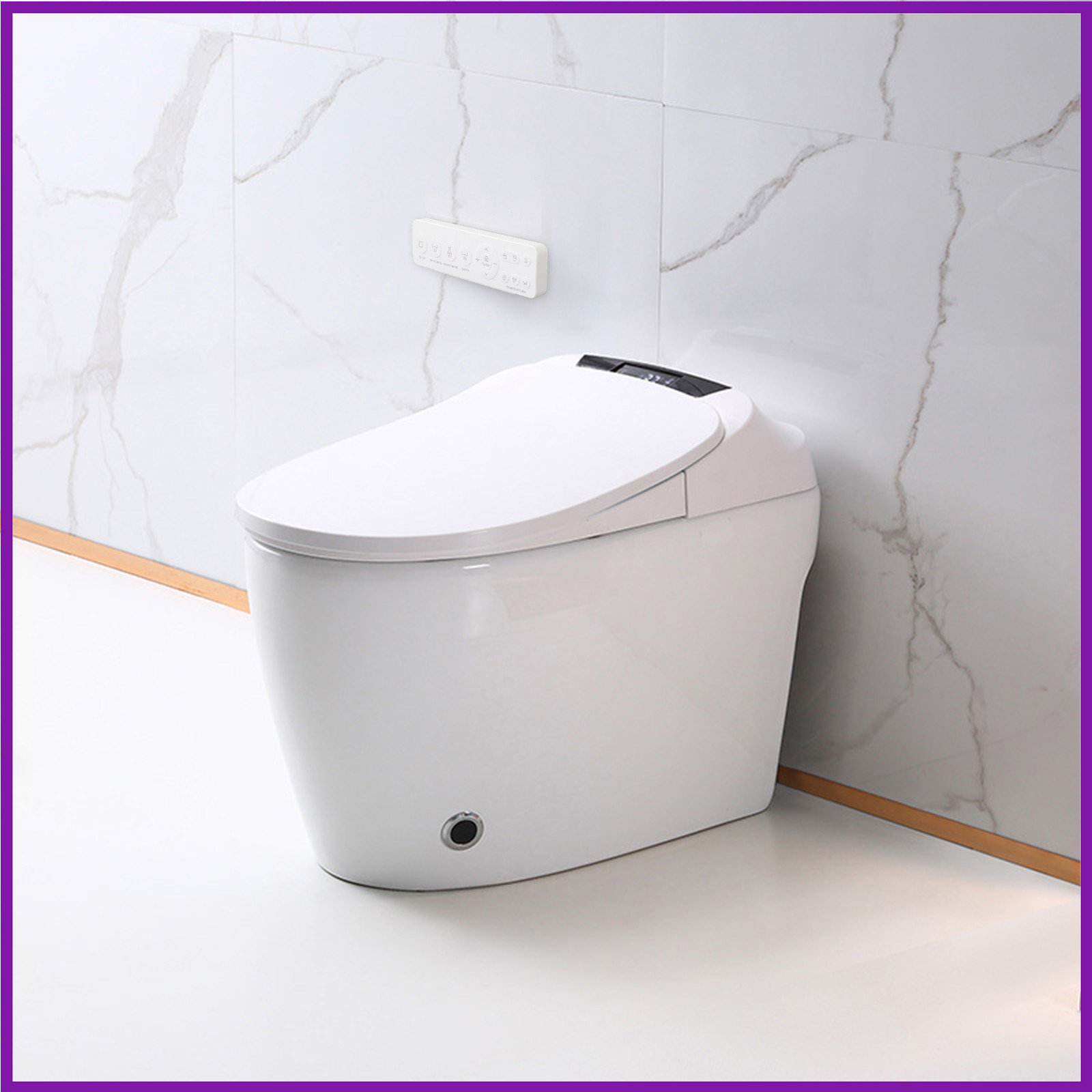 Wing 1.05 Gallons Per Minute GPF Elongated Floor Mounted One-Piece ...