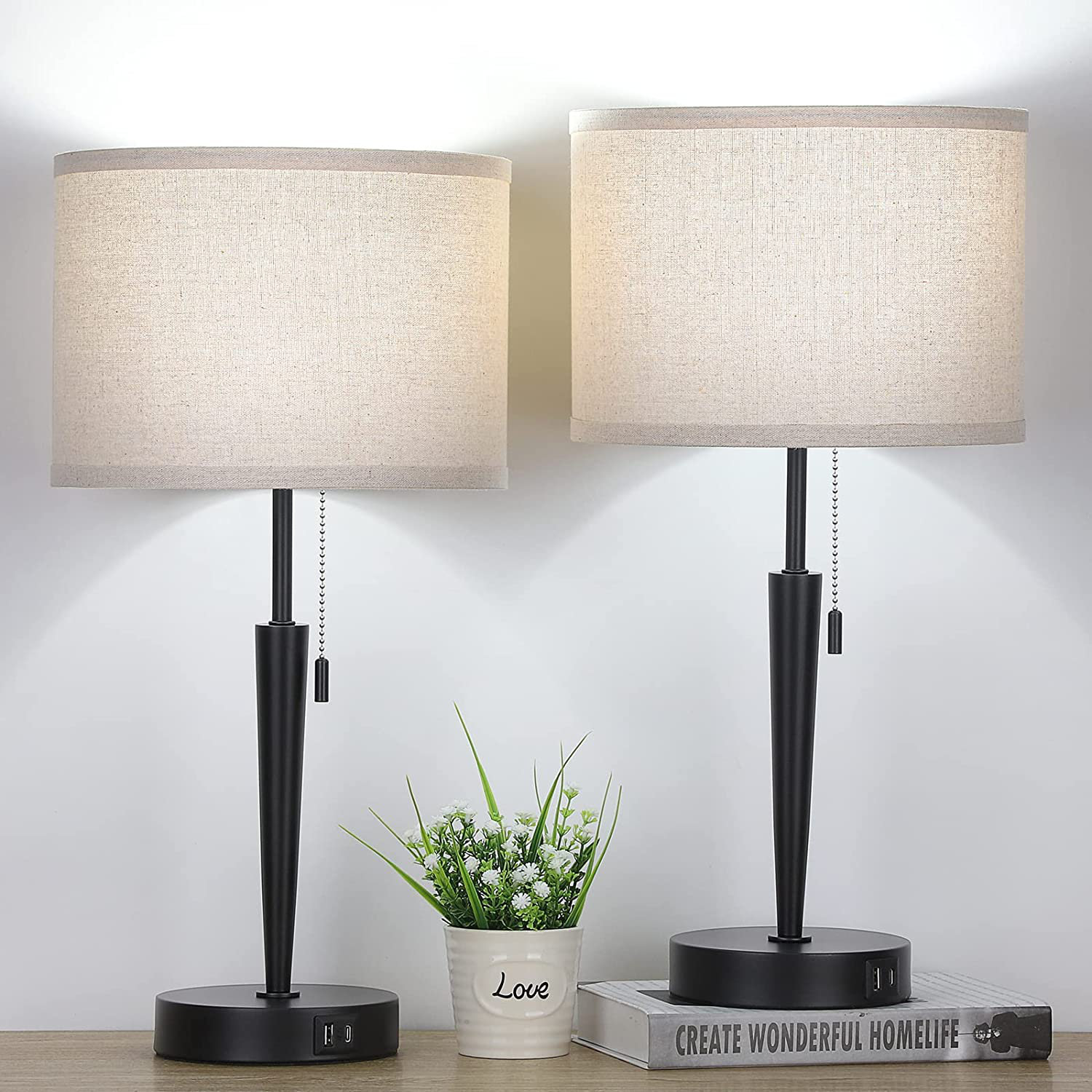 Latitude Run® Metal USB Table Lamp | Wayfair