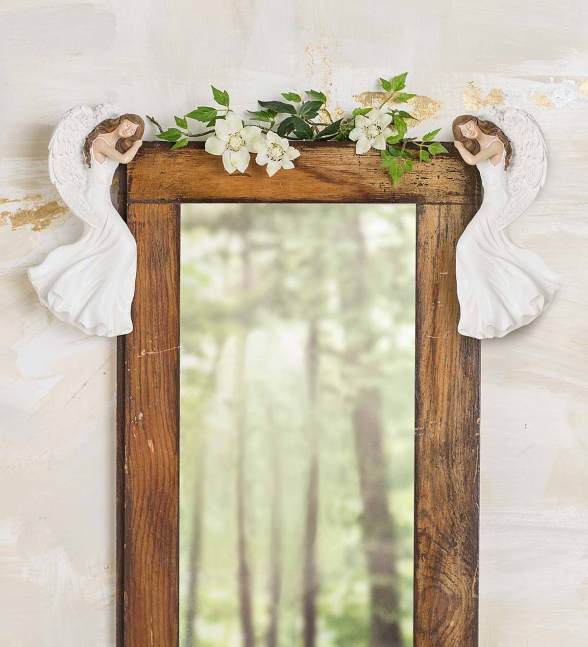 Wind & Weather 2 Piece Door Corner Angels Wall Décor Set | Wayfair