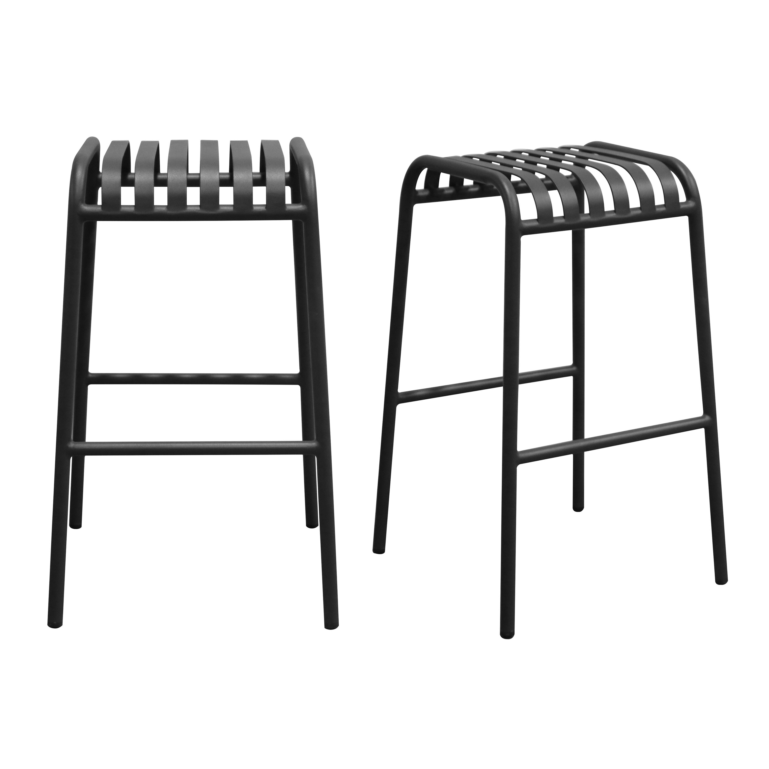 AllModern Abra Metal Outdoor 29.7'' Bar Stool | Wayfair