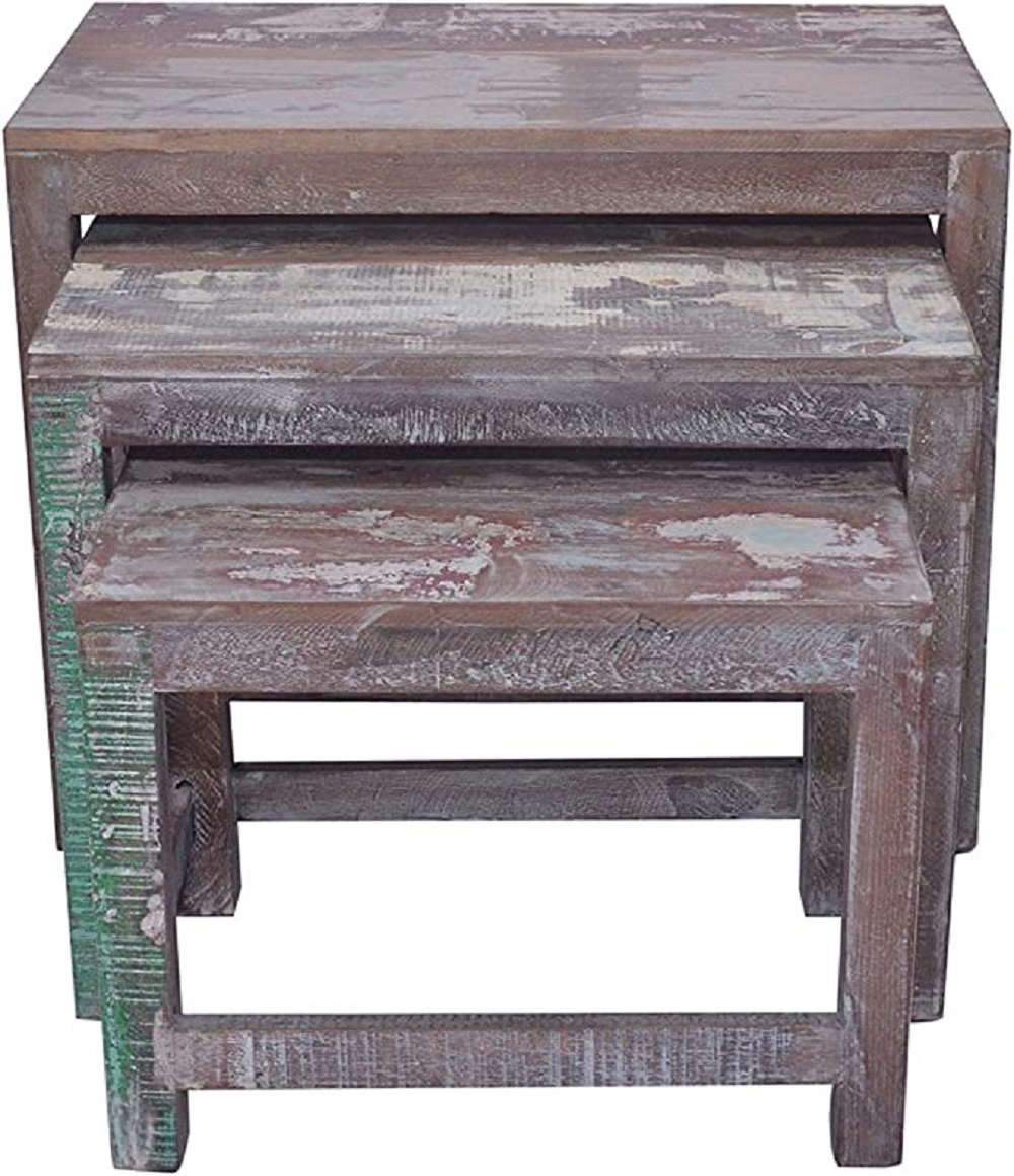 Loon Peak® Dakaden 26'' Tall Solid Wood Nesting Tables | Wayfair