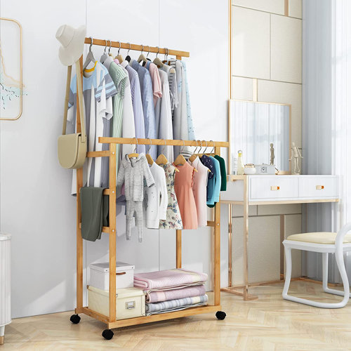 Rebrilliant Kissel 80Cm Rolling Clothes Racks | Wayfair.co.uk