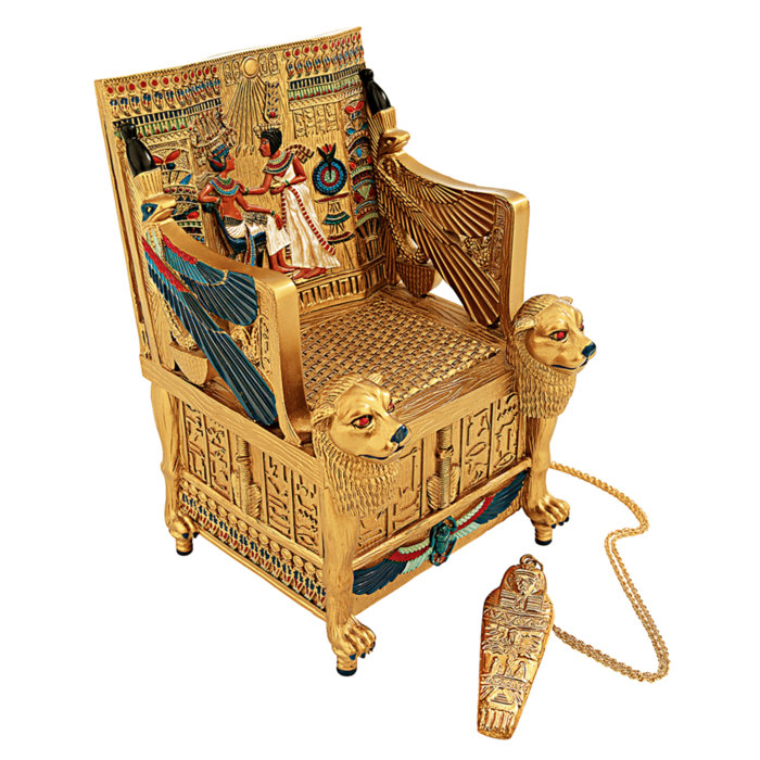 Design Toscano King Tut's Golden Throne Treasure Box & Reviews | Wayfair