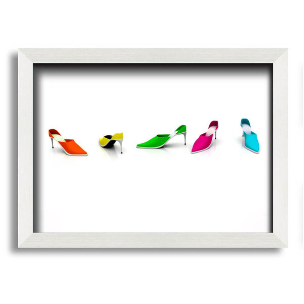 Ebern Designs Cinderella Shoes - Single Picture Frame Art Prints ...