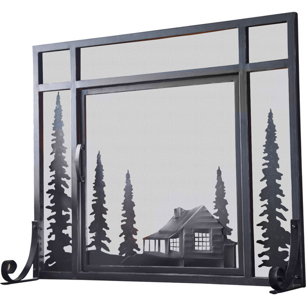 Plow & Hearth Single Panel Steel Fireplace Screen & Reviews | Wayfair