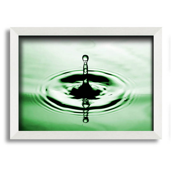 Ivy Bronx Green Water Ripples Framed Print Wall Art | Wayfair.co.uk