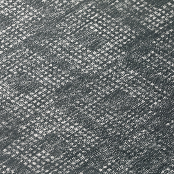 Corrigan Studio® Contemporary Black Houndstooth 5'' X 7''6" Area Rug ...