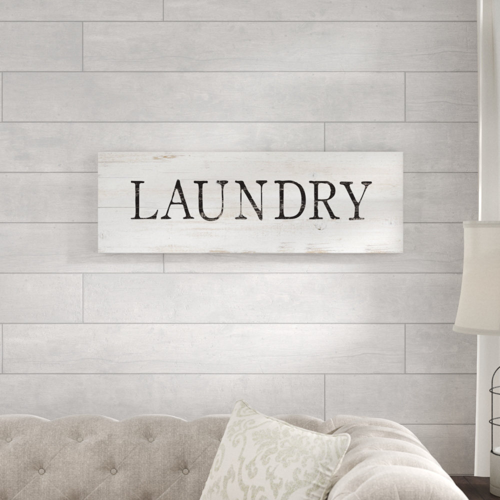 Gracie Oaks Farmhouse Laundry Sign On Canvas Textual Art & Reviews ...