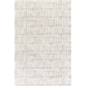 17 Stories Giorgio Power Loom Light Gray/Ivory Rug & Reviews | Wayfair