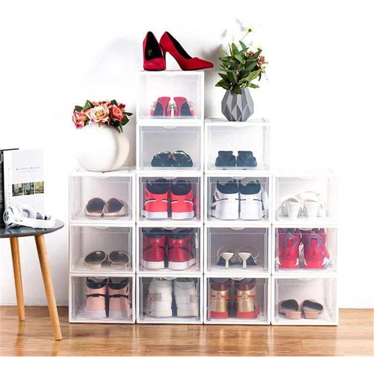 STARSKY Drop Front Shoe Storage Box | Wayfair