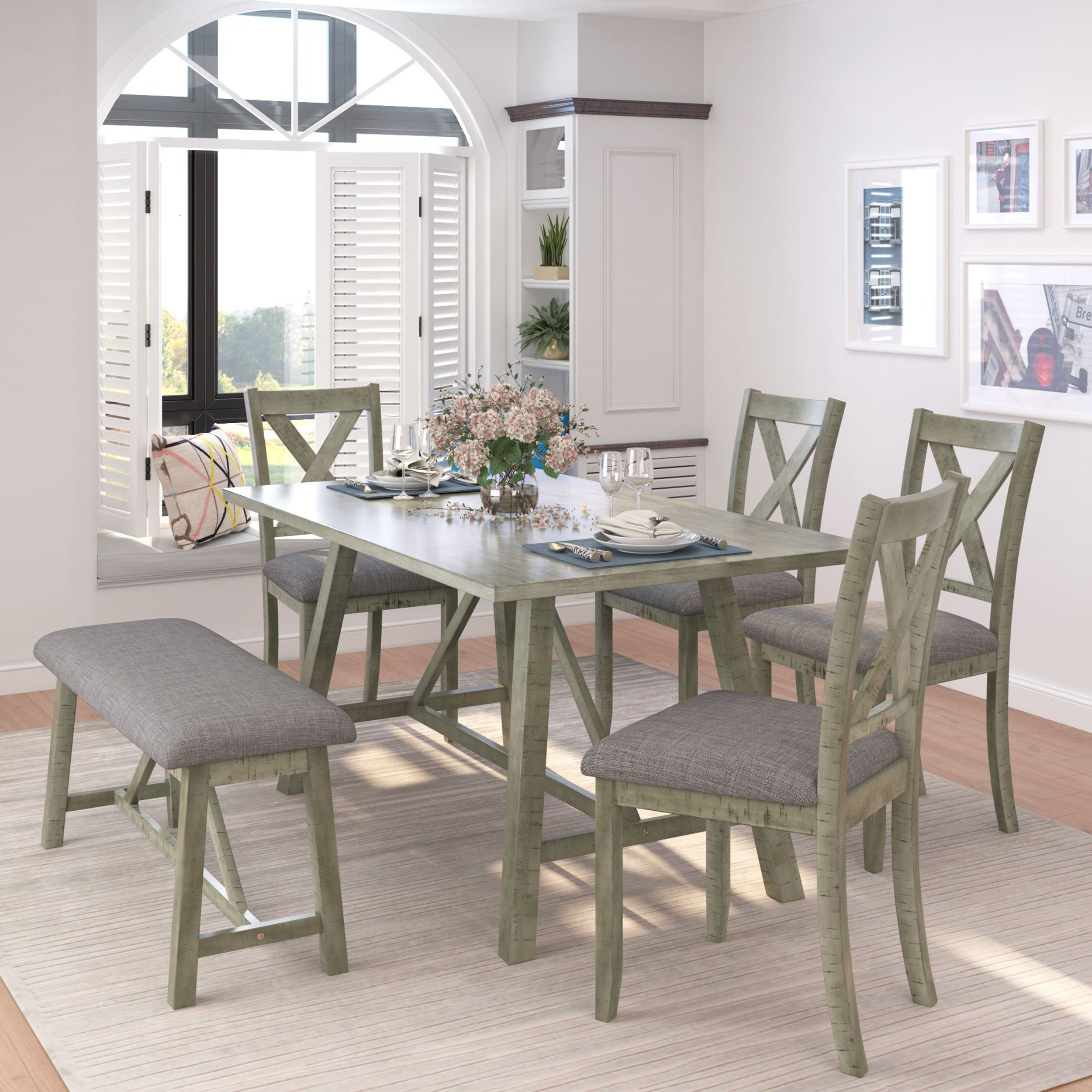 Gracie Oaks Magaline 5 - Person Dining Set | Wayfair