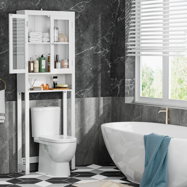 Latitude Run® Earther Freestanding Over-The-Toilet Storage & Reviews ...
