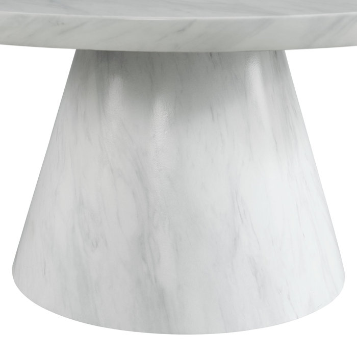 Picket House Furnishings Odette White Pedestal Coffee Table & Reviews ...