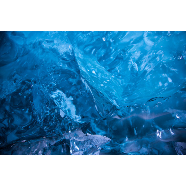 Highland Dunes Glacier Blue Ice - Wrapped Canvas Photograph | Wayfair