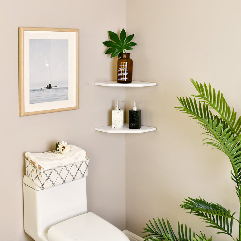 Latitude Run® 2 Piece Corner Shelf & Reviews | Wayfair