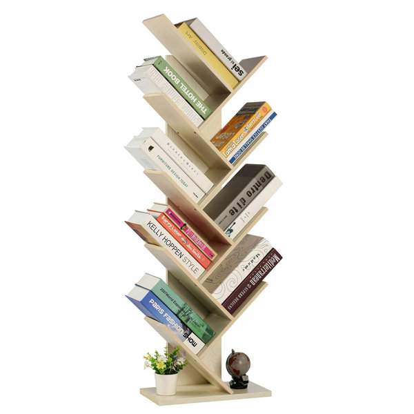 Levi Beer Cinambei 126.49Cm H x 40Cm W Geometric Bookcase | Wayfair.co.uk