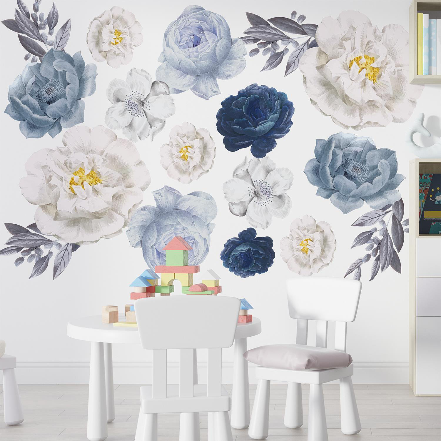 Rosdorf Park Elegant Oversized Peonies Wall Decal | Wayfair