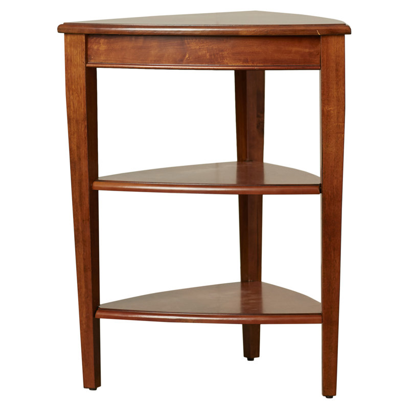 Charlton Home® Shield Solid Wood Tier Corner Table & Reviews | Wayfair