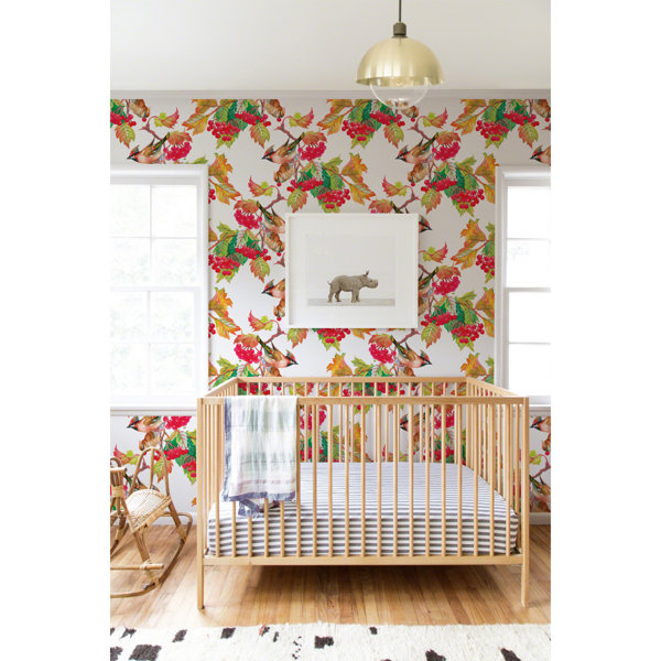 Rosalind Wheeler Ceirra Floral Wallpaper | Wayfair.co.uk