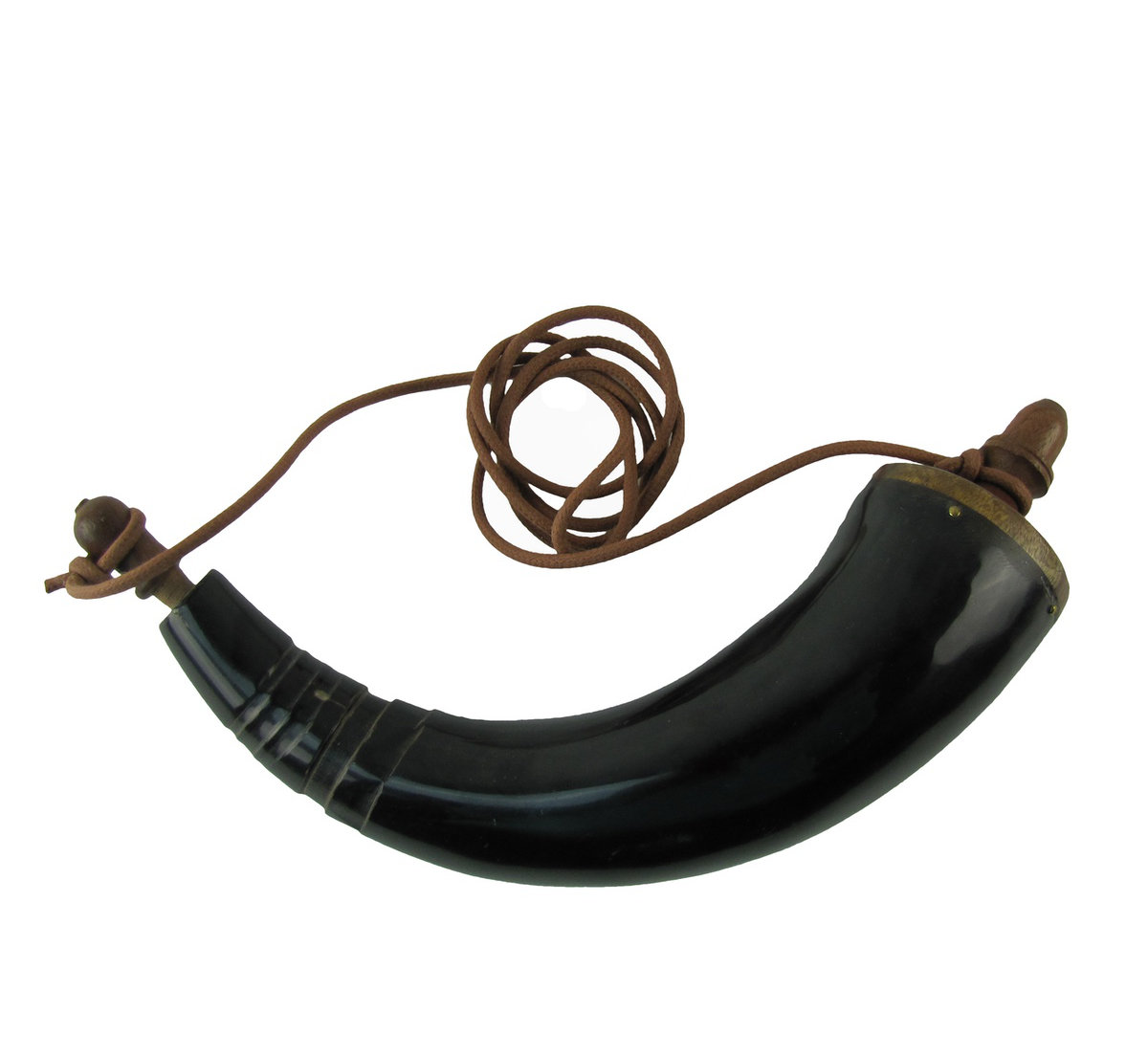 Millwood Pines Genuine Buffalo Muzzleloader Gun Powder Horn Mountain ...