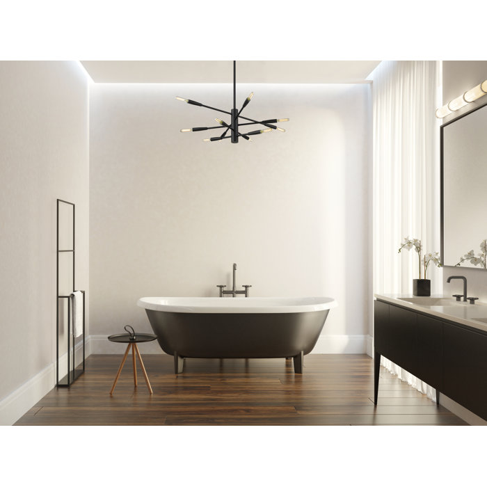 George Oliver Stapleford 10 - Light Dimmable Sputnik Modern Linear ...