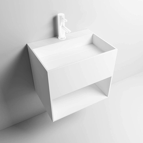 Orren Ellis Atwell 21.62'' Wall Mounted Single Bathroom Vanity with ...