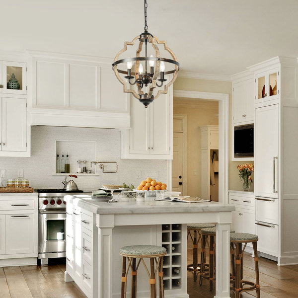 Ophelia & Co. Pollak 6 - Light Dimmable Lantern Geometric Chandelier ...