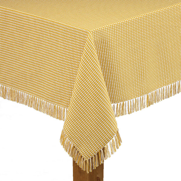 August Grove® Chesnut Gingham 100% Cotton Tablecloth & Reviews | Wayfair