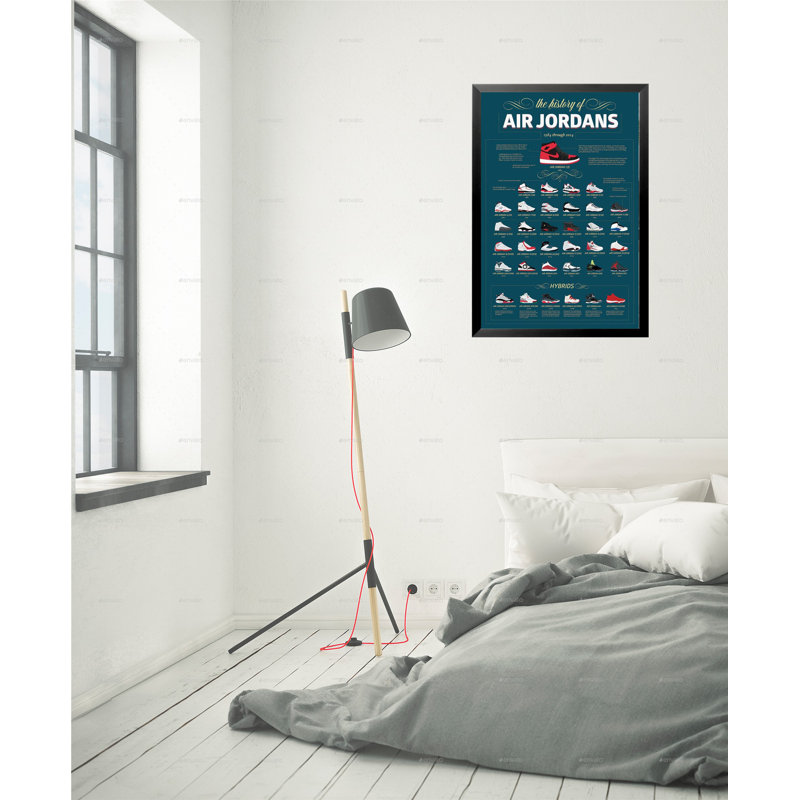 Buy Art For Less The History Of Air Jordans 1984 Through 2014 On Paper ...