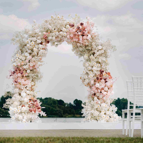 Wildon Home® Devitt 55.1'' H x 14.96'' W Steel Arched Trellis | Wayfair