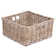 Red Hamper Shallow Storage Square Wicker Basket | Wayfair.co.uk