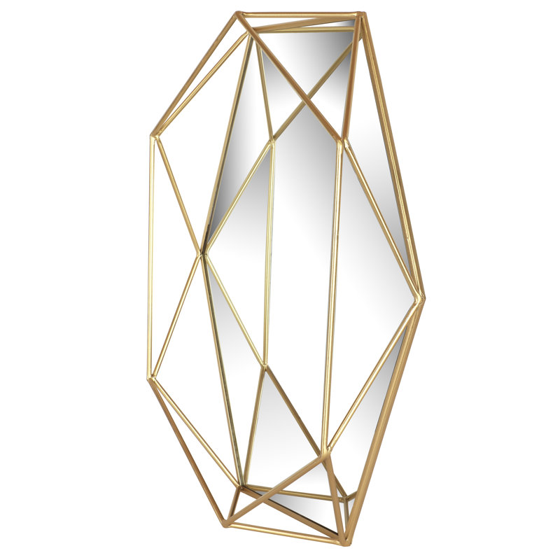 Mercer41 Sevki Hexagon Metal Wall Mirror & Reviews | Wayfair
