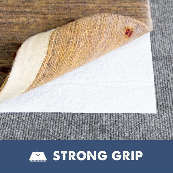 Symple Stuff Rug On Carpet Non-Slip Low Profile Rug Pad for Carpeted ...