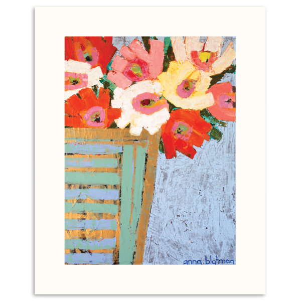 Red Barrel Studio® Asters Pot - Print | Wayfair