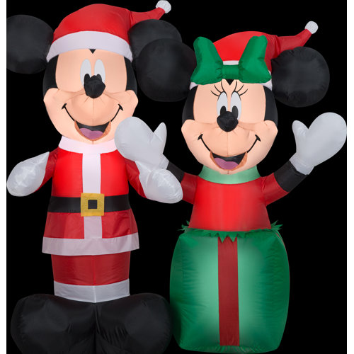 Gemmy Industries 2 Piece Mickey and Minie Mouse Inflatable Set | Wayfair