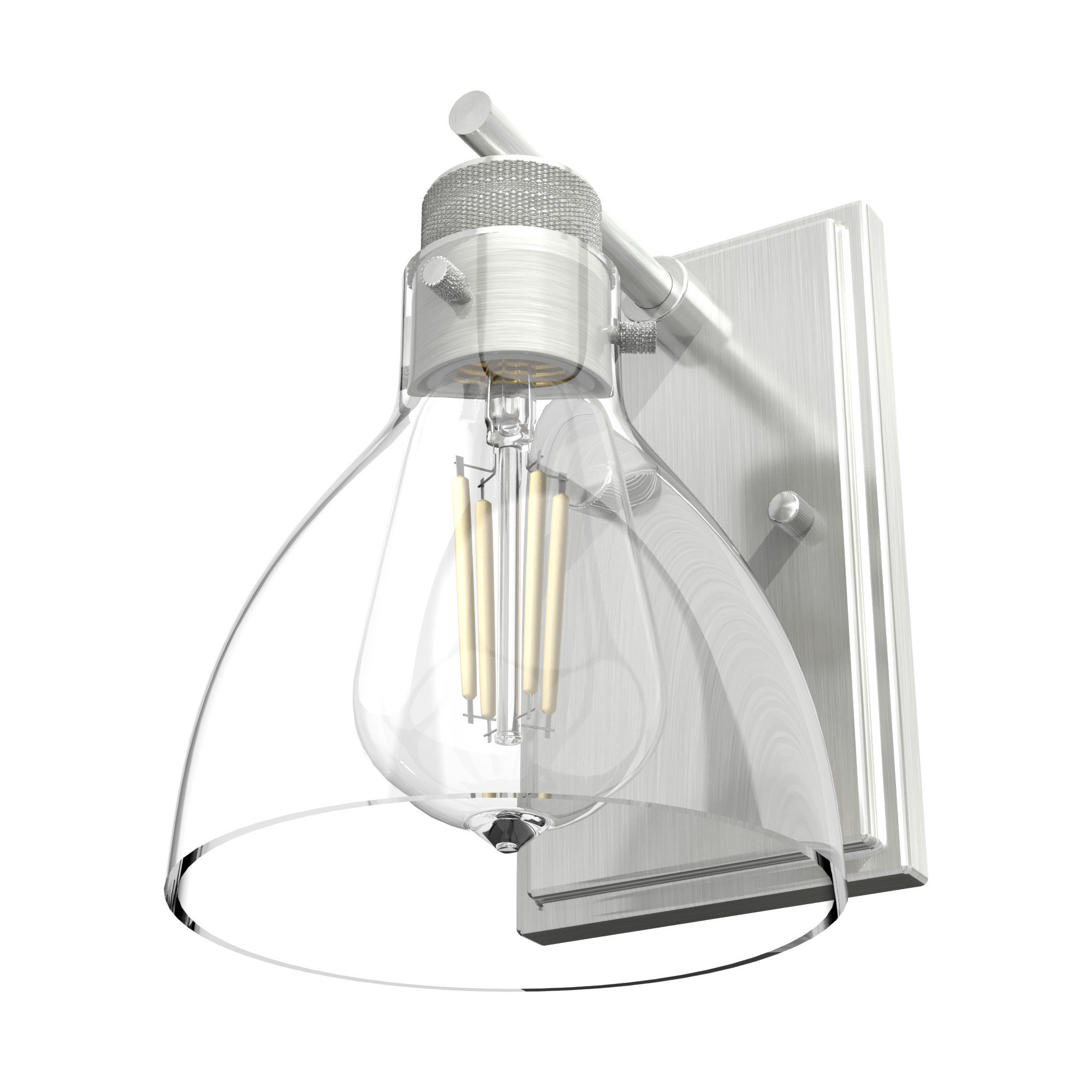 Hunter Fan Van Nuys Aluminum Armed Sconce | Wayfair