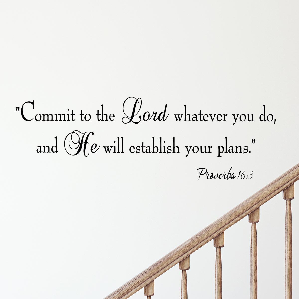 Winston Porter Commit to The Lord Whatever You Do Proverbs 16:3 Wall ...